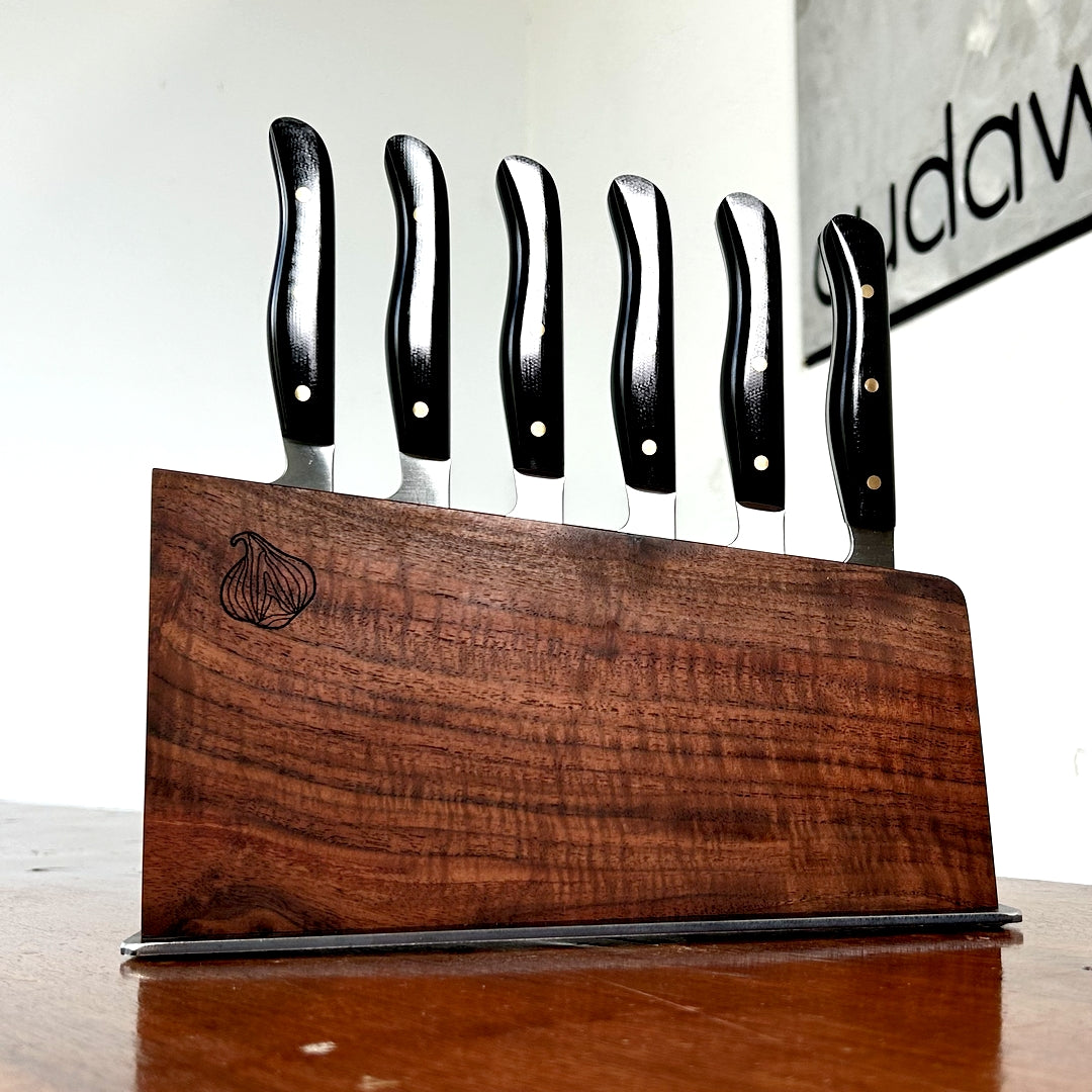 Black G10 Steak Knives | Cudaway